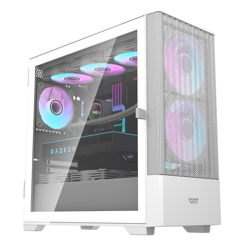 DK415M M-ATX PC Case White - esgaming.co.ke